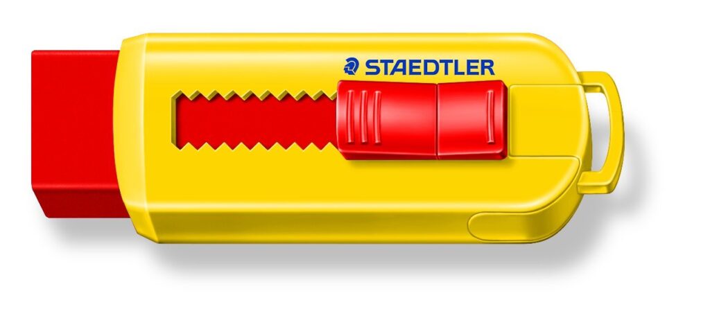 Staedtler Eraser With Sliding Plastic Sleeves-Blue - Arthood